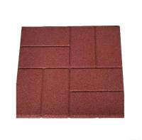 China EPDM Rubber Flooring Tiles 500x500mm 60-70 Shore A for Outdoor Playgrounds for sale