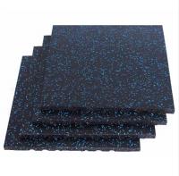 China EPDM Rubber Gym Flooring Tiles 500x500mm 15-50mm Thick for Sports Facilities for sale