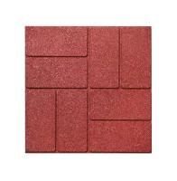 China High Density EPDM Rubber Flooring Tiles 500x500mm 15-50mm Thick for Playgrounds and Gyms for sale
