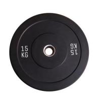 China Tri-Grip Iron-Coated Rubber Gym Weight Plates 5LB to 45LB for Barbell Training for sale
