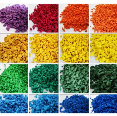 China EPDM Rubber Granules 1-4mm Impact Absorbing for Playground Flooring and Running Tracks -40°C to 100°C for sale