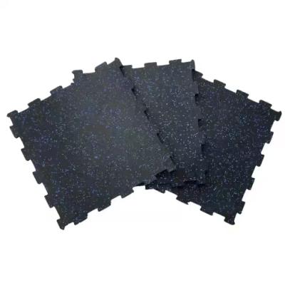 China High-Density Interlocking Rubber Mat 1.5g/cm3 60-70 ShoreA for Gym Flooring Shock Absorption for sale