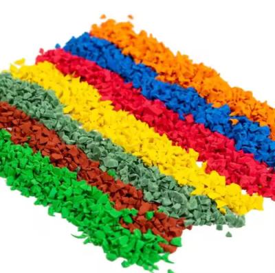 China EPDM Rubber Granules 1-4mm Impact Absorbing Playground Flooring Multi Color 60-70 ShoreA for sale
