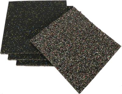 China Interlocking Soundproof Rubber Gym Flooring Mat 15-50mm Thick Waterproof Anti-Slip EPDM for sale