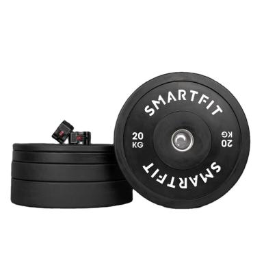 China Color-Coded Eco-Friendly Rubber Bumper Plates 5kg-25kg for Gym Weightlifting for sale