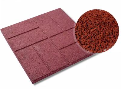 China EPDM Rubber Flooring Tiles 35mm Thick Outdoor Sun Resistant Eco Friendly for Playgrounds Parks for sale