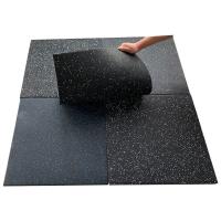 China Rubber Gym Flooring 500x500mm EPDM SBR Tiles Hardness 60-70 ShoreA Temperature Range -40°C to 100°C for sale