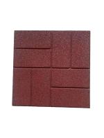 China EPDM Outdoor Rubber Flooring Tiles 35mm Thickness 60-70 ShoreA Hardness for Playgrounds Parks for sale