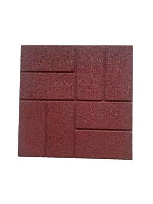 China EPDM Outdoor Rubber Flooring Tiles 35mm Thickness 60-70 ShoreA Hardness for Playgrounds Parks for sale