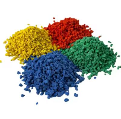China EPDM Rubber Granules 1-5mm 60-70 Shore A Hardness for Sports Surfaces Running Track Playground for sale