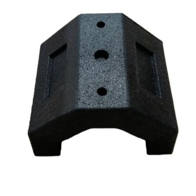 China Recycled Rubber Mounting Feet 400x180mm 60-70 ShoreA Hardness for HVAC Systems for sale
