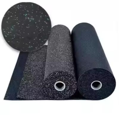 China Wholesale EPDM Rubber Gym Floor Rolls 1.25m Width 3-12mm Thick Anti-Slip Shock Absorbing Custom Sizes for sale