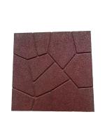 China CE Certified Eco-Friendly Outdoor Rubber Flooring 200x160mm 35mm Thick for Playgrounds Parks for sale