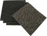 China Eco-Friendly EPDM SBR Rubber Gym Mats 500x500mm Slip-Resistant Sports Floor Tiles 15mm to 50mm Thick for sale