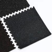 China LKT EPDM SBR Rubber Gym Mats 500x500mm Slip Resistant Noise Reducing Sports Floor Tiles 15mm to 50mm Thick for sale