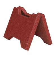 China Dog Bone Shape Rubber Tile 35mm Thick Outdoor Playground Mat EPDM Surface Anti Slip Durable Fitness Flooring for sale