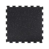 China 60-70 Shore A Hardness 1.5g/cm³ Density Interlocking Rubber Gym Mat 1000x1000mm for sale