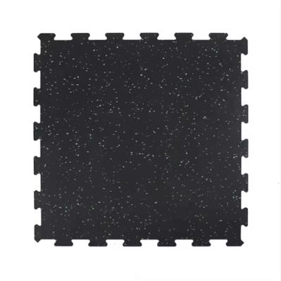 China 60-70 Shore A Hardness 1.5g/cm³ Density Interlocking Rubber Gym Mat 1000x1000mm for sale
