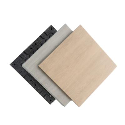 China EPDM SBR Rubber Flooring 500x500mm Anti Slip Shock Absorbent Wood Grain for Gym for sale