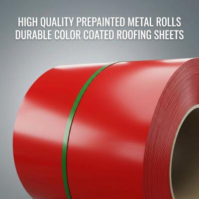 China DX51D Hot Dip Galvanized Base PPGI Pre Painted Steel Coil 0.30mm 0.40mm PE Coating Economic Grade for Roofing Sheet for sale