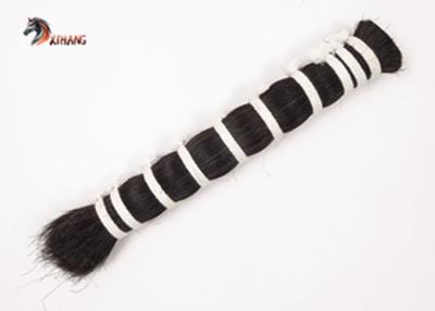 China Black Horse Tail Hair Extensions 2in-40in Horse Mane Extensions for sale