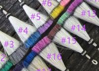 China Handmade Leather Natural Horse Hair Tassel Decoration Horsehair Tassel for sale