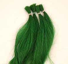 China 40 Inch Green Colored Horse Hair Extensions For Brushes Making for sale