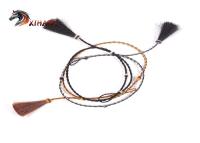 China 31-34in Colored Horse Hair Extensions Blue Horsetail Extensions for sale