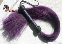 China 100% Horse Mane Color Extensions Yellow Red Purple Horsetail Extensions for sale