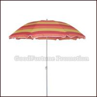 China 190T Polyester UV Protection Wind Resistant Beach Umbrella 180cm 8k with Stand Anchor for sale