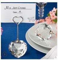 China Crystal Name Clip Stand Promotional Gift Business Card Holder Portable Lightweight Customizable for sale