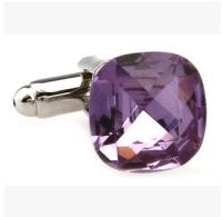China Versatile Crystal Zinc Alloy Cufflinks Practical Personalized Business Gifts for sale
