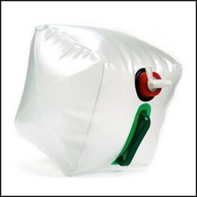 China large capacity plastic portable camping folding water bag tank with handle logo for sale