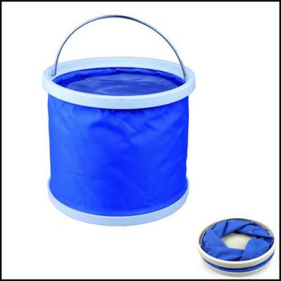 China Custom Logo Collapsible Oxford Water Bucket 9L 11L 20L for Outdoor Camping for sale