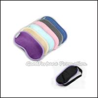 China Plush Cotton Travel Sleep Eyeshade with Adjustable Belt 17.5 x 9 cm for sale