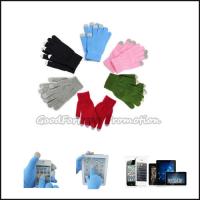 China Breathable Knitted Touch Screen Gloves 20cm Custom Logo for iPhone iPad Mobile Gifts for sale