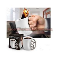 China Custom Fist Shaped Ceramic Coffee Mug 11 oz Personalized Logo Printing for Promotional Gifts for sale