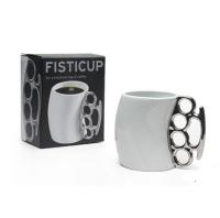 China Custom Fist Shaped Ceramic Coffee Mug 11 oz Personalized Logo Printing for Promotional Gifts for sale