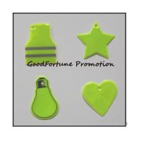 China Eco PVC Reflective Vest Keychain 4.5x5cm Custom Logo Safety Promotional Gift for sale