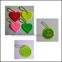 China Eco PVC Reflective Vest Keychain 4.5x5cm Custom Logo Safety Promotional Gift for sale