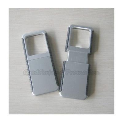 China printed logo advertising pull and push led light magnifier gift for sale
