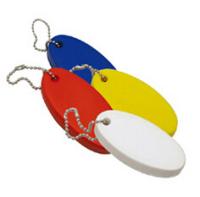 China Custom Floating PU Keychain Stress Relief Boat Key Float 6cm Diameter Waterproof for sale