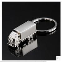 China Custom Engraved Metal Truck Car Keychain Keyrings 10-12cm Durable Stainless Steel for sale