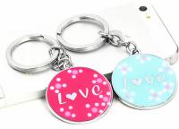 China metal love shape wedding gift keychain keyrings for sale