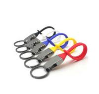 China loop rubber car keys keychain keyrings customed logo for sale