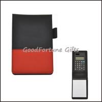 China PU Notebook Sticky Notes Portable Memo Pad Diary With Pen Holder Up And Down Open for sale
