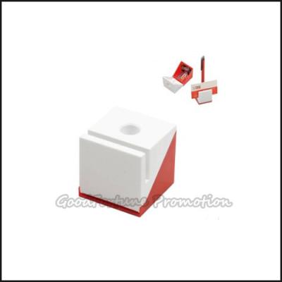 China Custom Eco ABS Pen Holder Card Organizer with Paper Clip 4.6cm Desk Accessory for sale