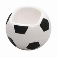 China Soccer Ball Shape PU Foam Mobile Phone Holder Stress Relief Toy Custom Logo 1000pcs MOQ for sale