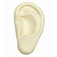 China Custom Logo Ear Shape Stress Ball 2.5 Inch PU Foam for Medical Professionals for sale