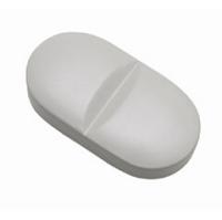 China Custom Logo PU Foam Tablet Shape Stress Ball 2.5 Inch Anti Anxiety Reliever for sale
